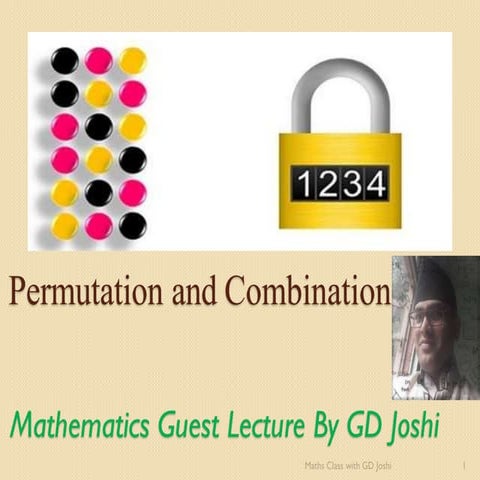 Permutation & Combination PPT by GD Joshi, Kathmandu, Nepal | PDF