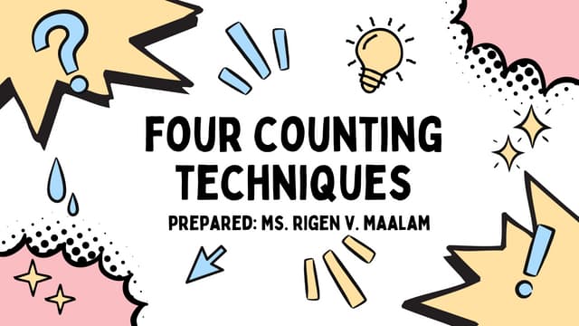 Four Counting Techniques.pptx