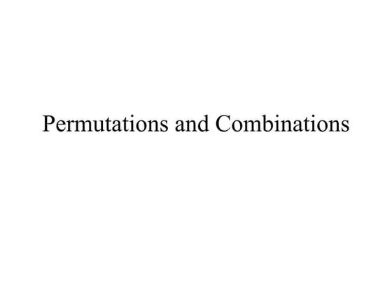 11-permutations-and-combinations for grade 10.ppt | Programming Languages | Computing