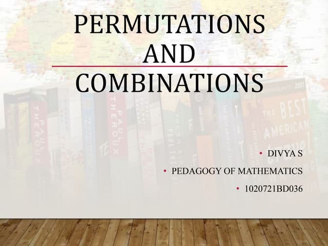 Permutation and combination | PPT