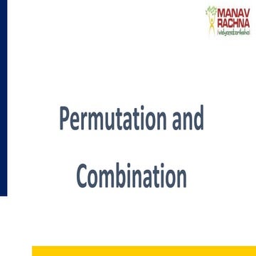 permutation topic for cdc aptitude ..... | PPTX