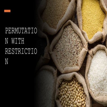 Permutation With Restriction 2pptx Programming Languages Computing