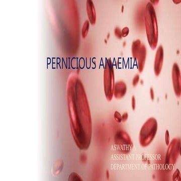 Pernicious Anaemia (pa) | PPTX