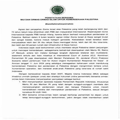 PernyataanBersama MUI & Ormas Islam utk Kemerdekaan Palestina - 18 Juli 2024.pdf