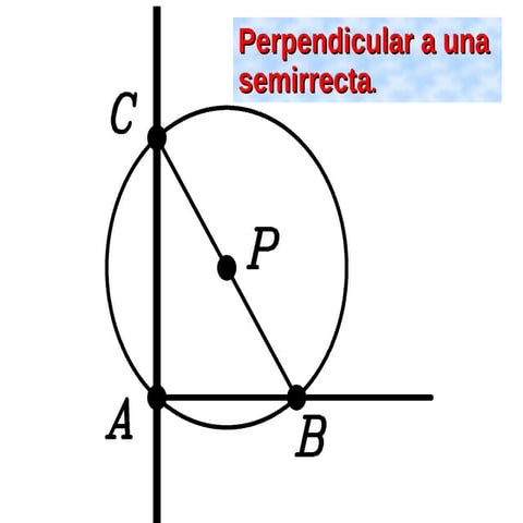 Perpendicular a una semirrecta | ODP