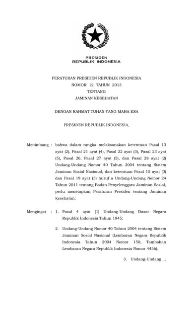 Buku Panduan Praktis BPJS Kesehatan - Program Rujuk Balik (PRB) | PDF