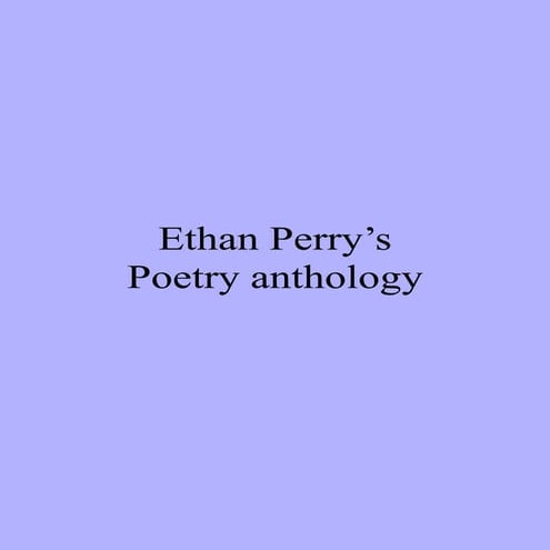 Perry poem anthology | PDF