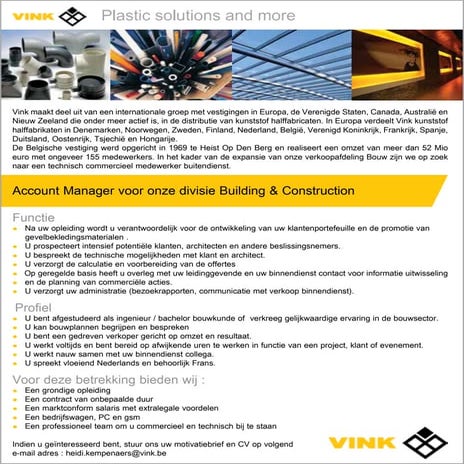 VACATURE CUSTOMER SERVICE MEDEWERKER SIGNS & GRAPHICS (m/v) | PDF