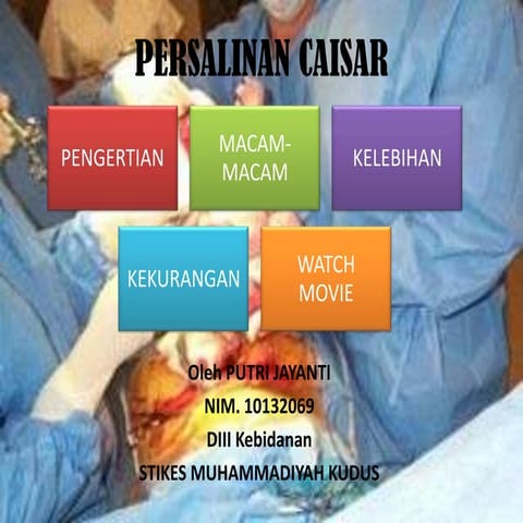 Persalinan caisar (Putri Jayanti) ppt | PPTX