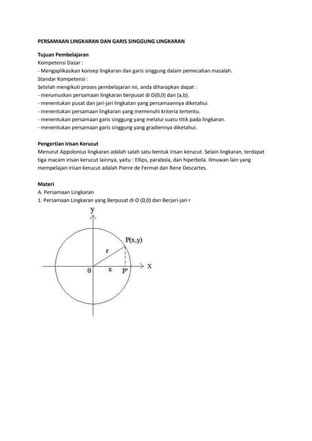 Lingkaran(PPT) | PPTX