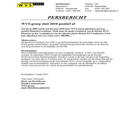WVS-groep, dat werkt! | PDF