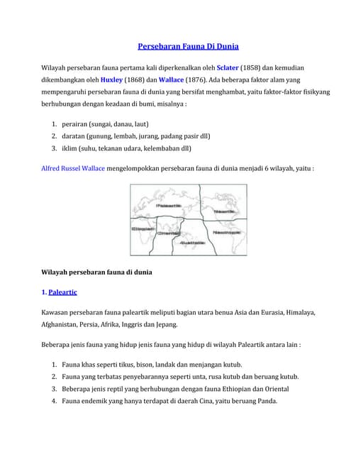 Persebaran fauna asiatis di indonsia | PPTX