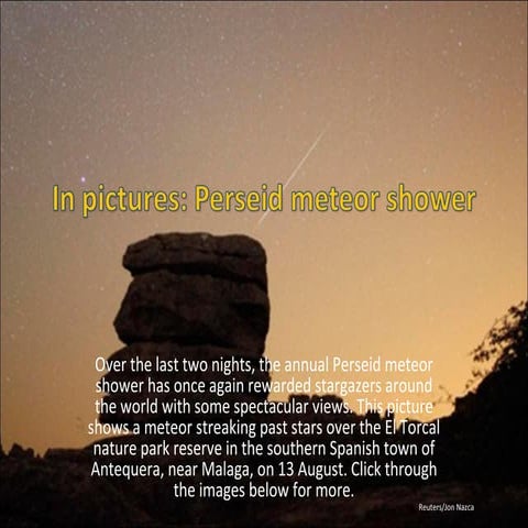 Perseid meteors | PPT
