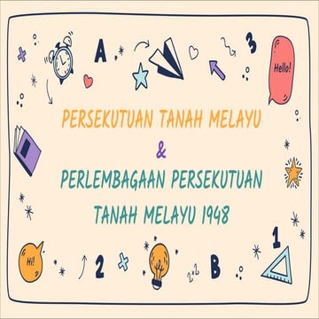 Persekutuan tanah melayu dan perlembagaan persekutuan tanah melayu 1948 ...