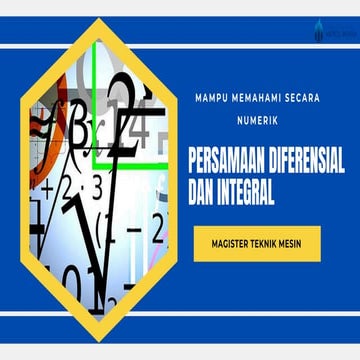Pengoperasian Persamaan diferensial dan integral | PDF