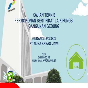 Persentasi Pengajuan Sertifikat Laik Fungsi (SLF) Gudang LPG.pptx