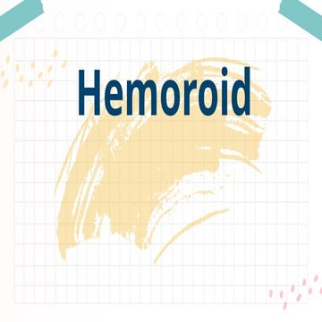 Patofisiologi Penyakit Hemoroid dan pengobatannya | PPTX