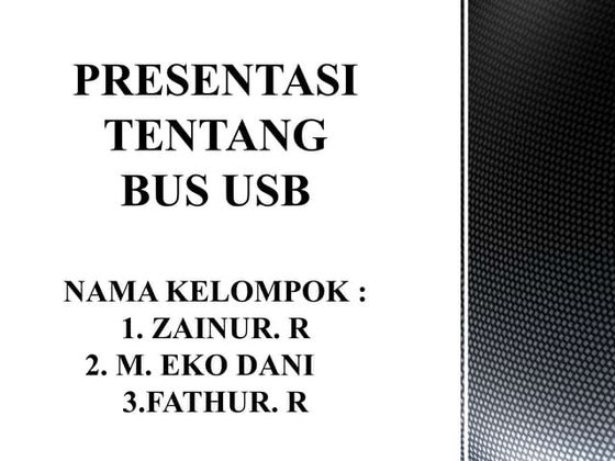 Pengertian port USB | PPT