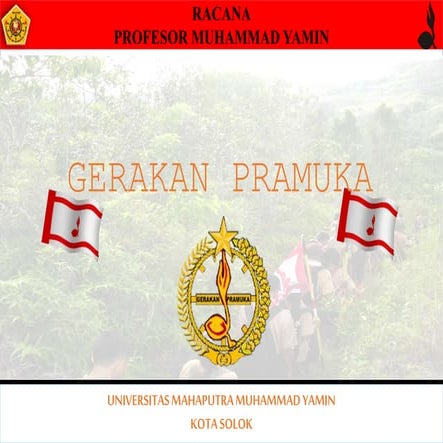 Persentasi racana prof m. yamin | PPT