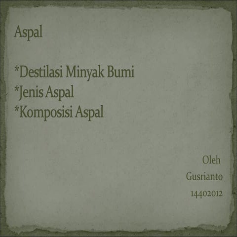 aspal | PPT