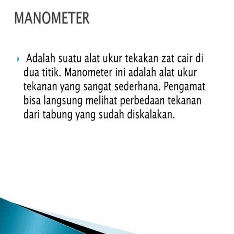 about manometer | PPTX