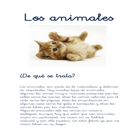 Manriquez Pelayes - Las cubiertas de los animales (2º grado) | PPTX
