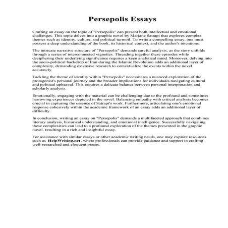 Essays On Persepolis.pdf