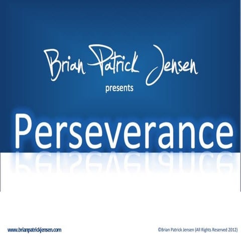 Perseverance to Triumph | PPT