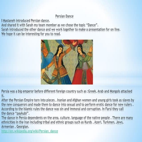Persian dance 1-2 | PPTX