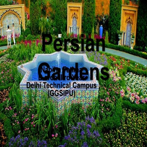 Persian gardens | PPTX