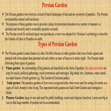 Persian Garden - landscape architecture | PDF
