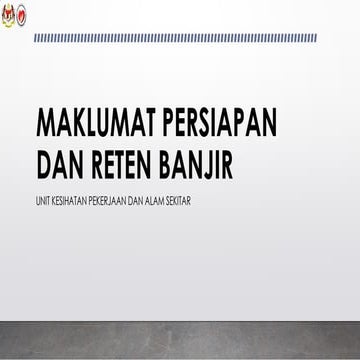 Persiapan dan Reten Banjir JKN Negeri Johor | PDF