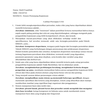 Latihan Persiapan UAS Matkul SPK_19210732.pdf