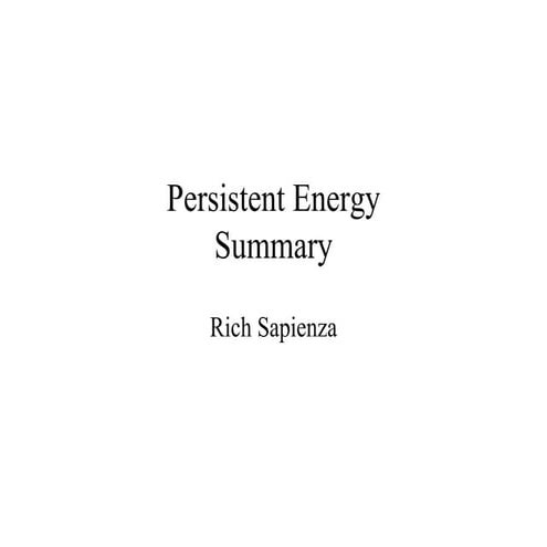 Persistent Energy CSP | PPT