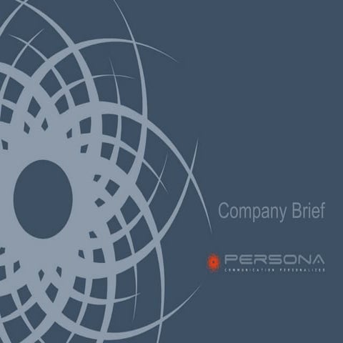 Persona company brief | PPT