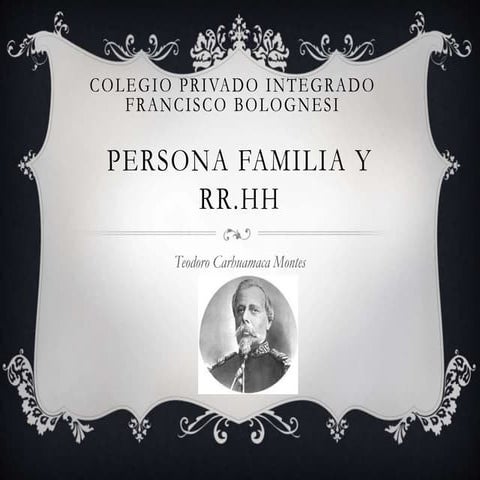 LA PERSONA Y LA FAMILIA INTRODUCCIÓN BASICA | PPSX