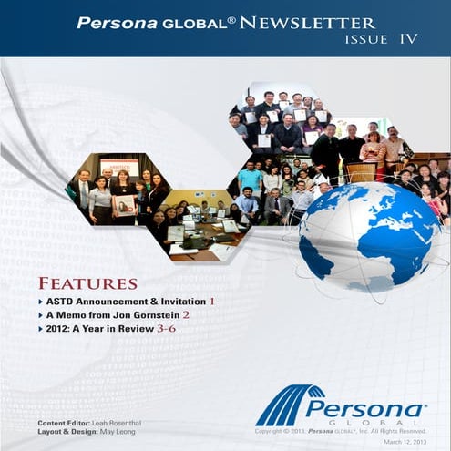 Persona global newsletter issue iv | PDF
