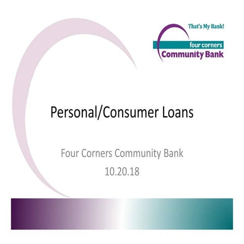 Consumer Loans | PDF