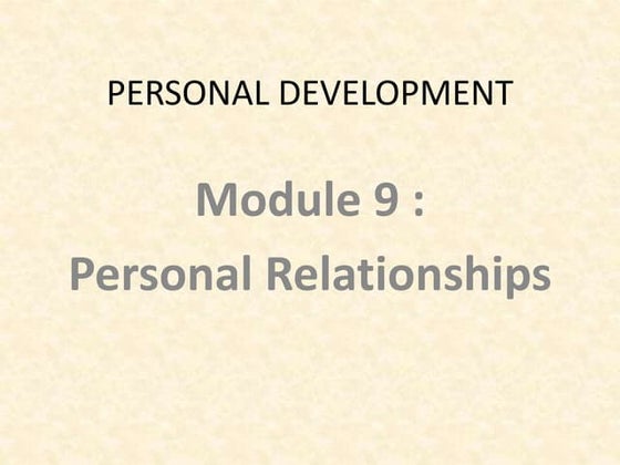 Relationships | PPT