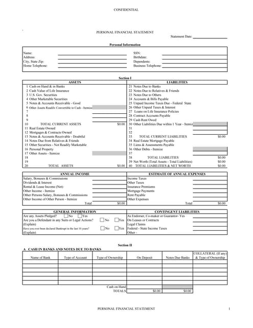 Ag financial statement | PDF