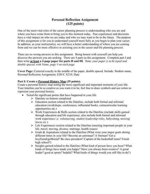 Personal History Rubric | PDF