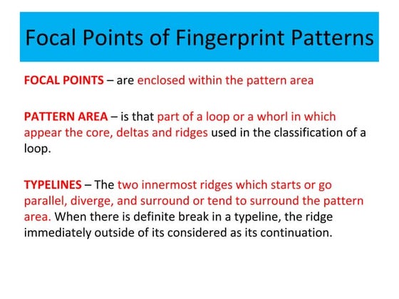 Ridge counting-and-tracing | PPT | Geology | Science