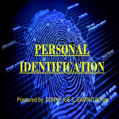 PERSONAL IDENTIFICATION TECHNIQUES.pptx