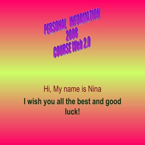 personal information | PPT