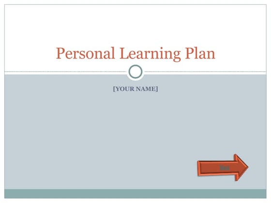 Student Personal Learning Plan | PPT