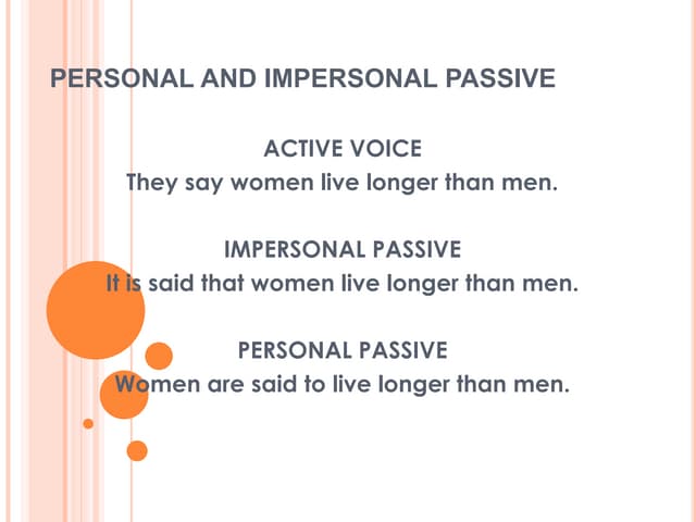 Passive voice | PPTX