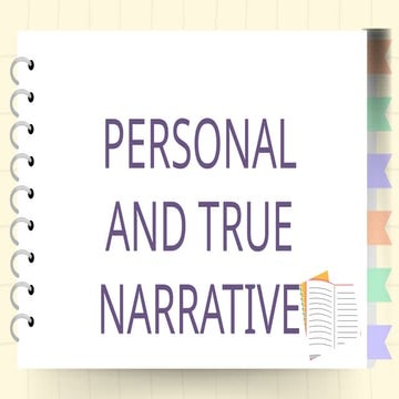 personal and true narrative-creative non-fiction.pptx