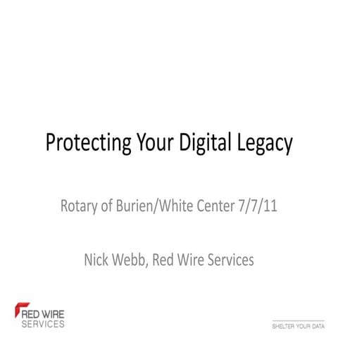 Protecting Your Digital Legacy | PPTX