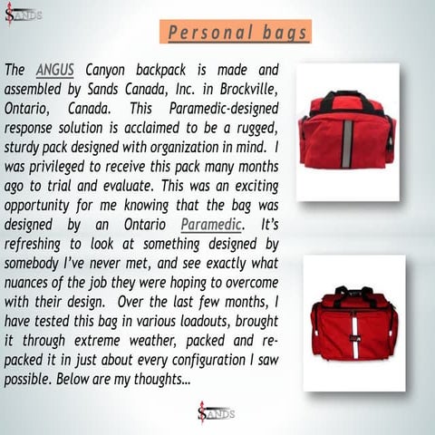 Personal bags | PPTX
