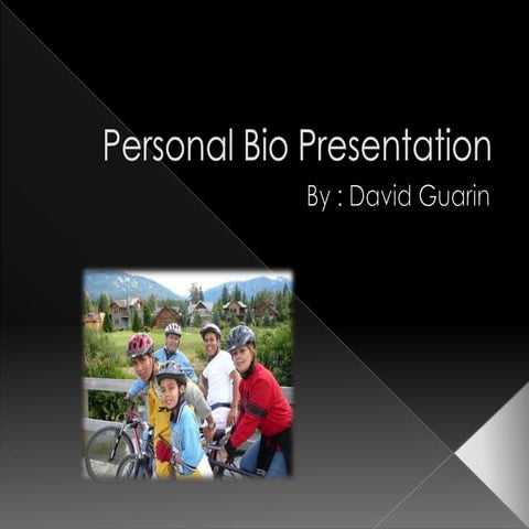 Personal bio presentation | PPTX